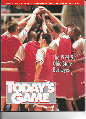 OHIO STATE BUCKEYES BASKETBALL PROGRAM--NOVEMBER 28 1994 DREXEL | eBay