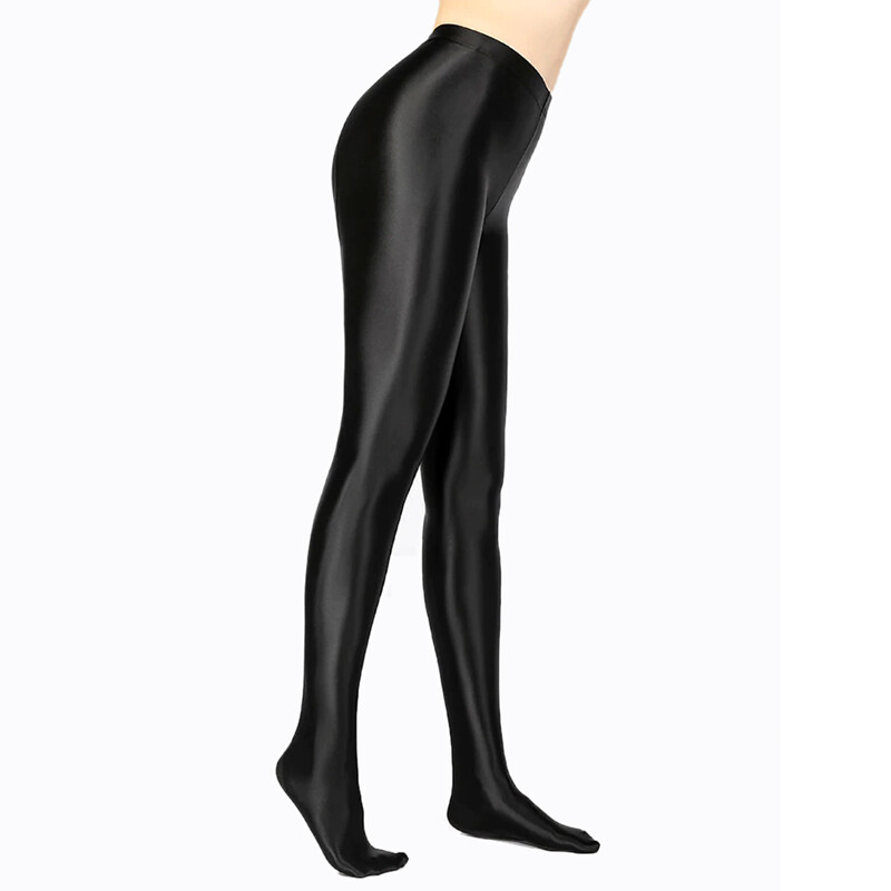 Metelam Plus Size Shiny Glossy Spandex Stockings Opaque Pantyhose