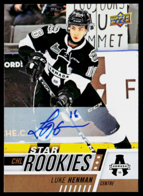 LUKE HENMAN autographed 2017-18 CHL 387 | eBay