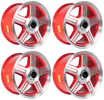 1991-1992 Chevrolet Camaro RS Z28 Style 17x9 Red Wheels Rims 17" Set of ...