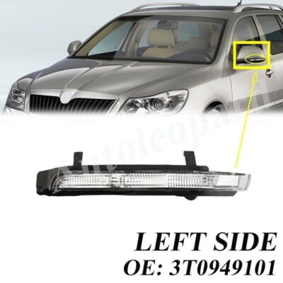 Amber Left Rearview Mirror Turn Light Indicator Light for Skoda Octavia ...