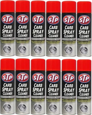 12 x STP 500ml Carb Cleaner Spray Professional Carburettor Intake ...