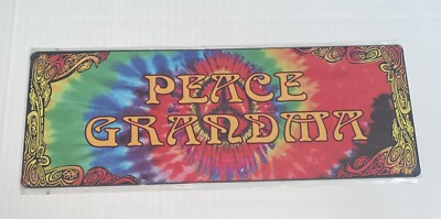 Grandma's Peace Baby Boomer Metal Sign Grandmothers Day 16x6 | eBay