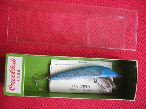 Vintage CREEK CHUB VIPER Blue Flash #8834 Fishing Lure - NIB w ...