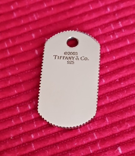 Tiffany & Co. Dog Tag Coin Edge Silver 925 | eBay