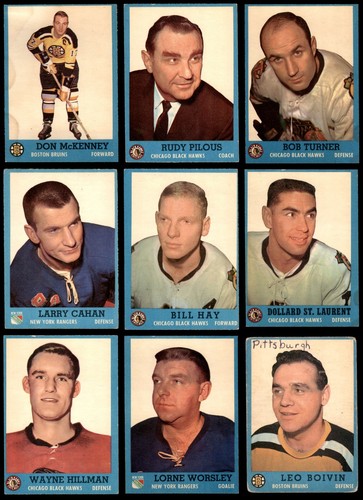 1962-63 Topps Hockey Near Complete Set 3.5 - VG+ 6894322 (19 / 66 cards ...