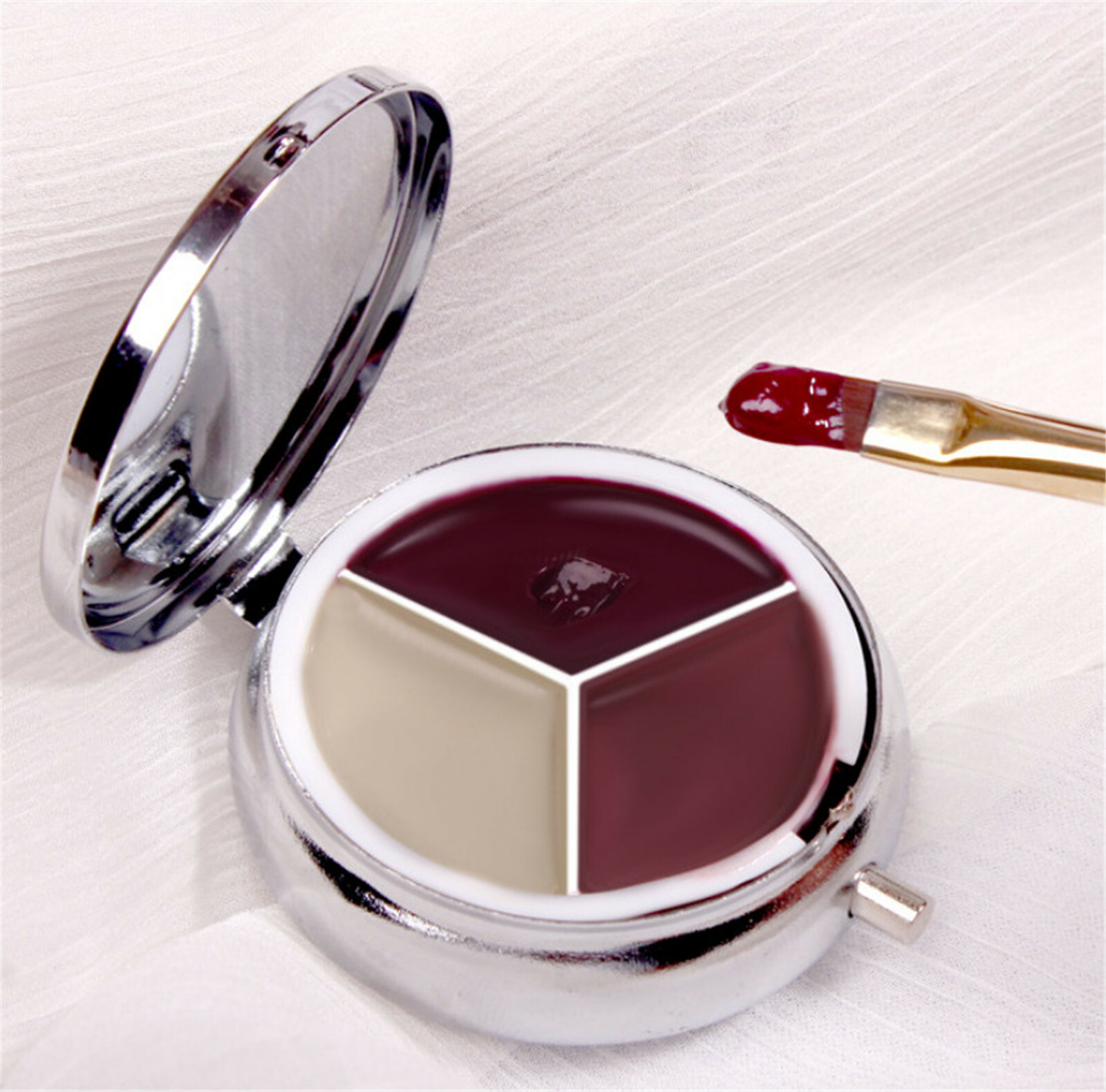 3Colors Pigmented Solid Polish UV Gel Solid Pudding Cream Gel Nail ...