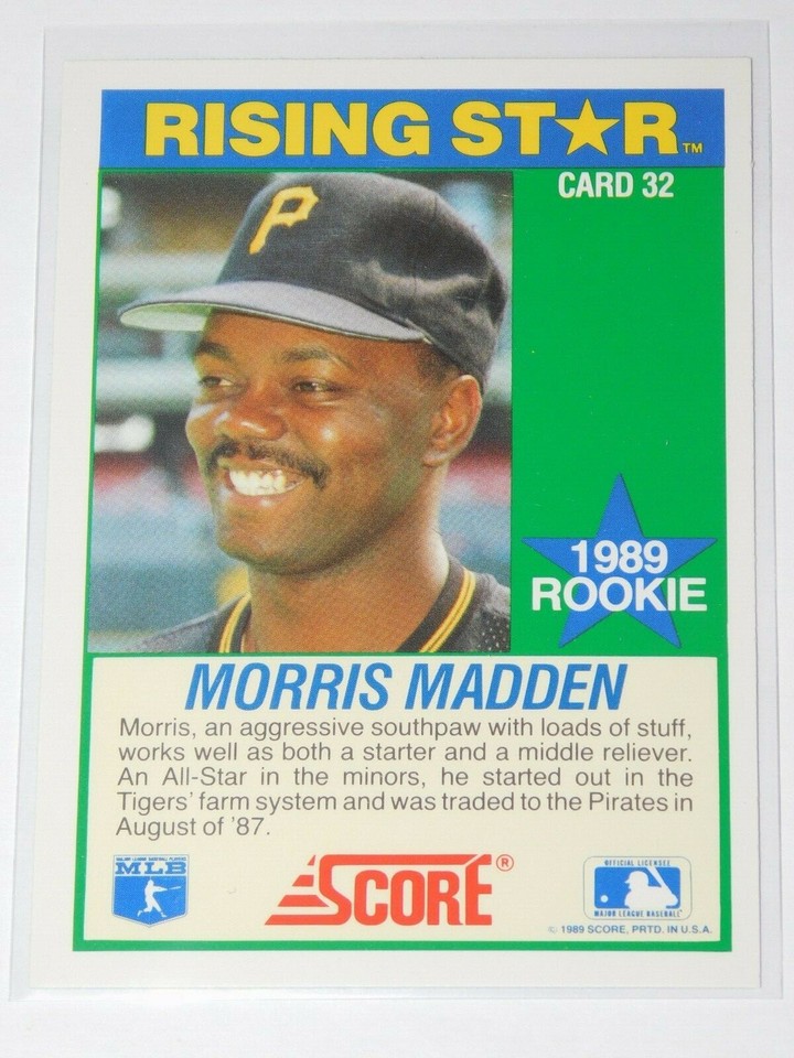 1989 SCORE RISING STAR MORRIS MADDEN CARD #32 | eBay