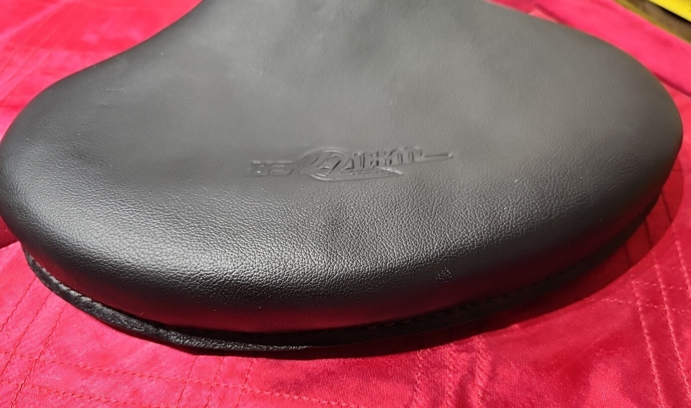 SCHWINN WZ WHIZZER EMBOSSED SEAT TOP! PROFESSIONALLY RE-SADDLED: BLACK ...