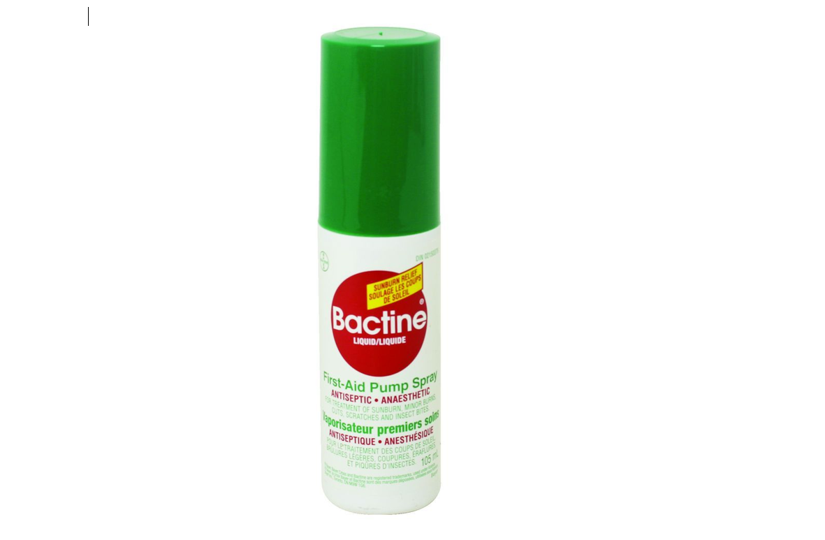Bayer Bactine First Aid Pump Spray Antiseptic/Pain Reliever 105ml New ...
