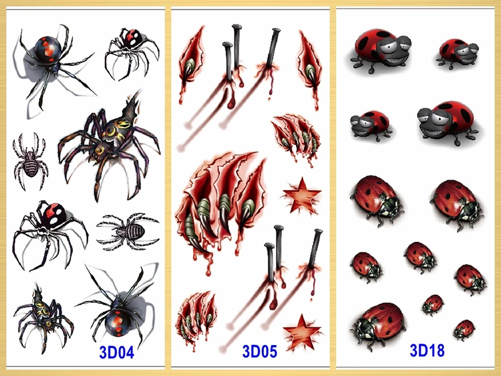 3d Spider Tattoo Designs