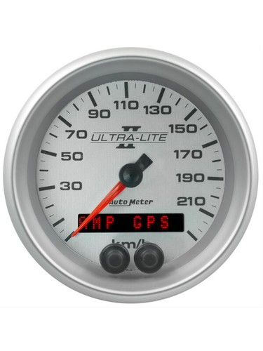 Auto Meter 3-3/8 Speedo, 225 KM/H, GPS, Ultra-Lite II (4980-M) | eBay