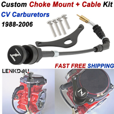 For Harley Custom Choke Mount + Cable CV Carburetors Twin Cam Sportster ...