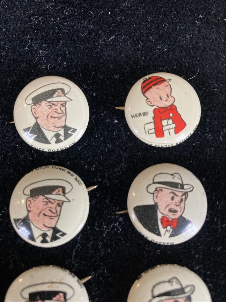 Vintage Kelloggs PEP button pins pinbacks lot 56 w multiples Gump ...