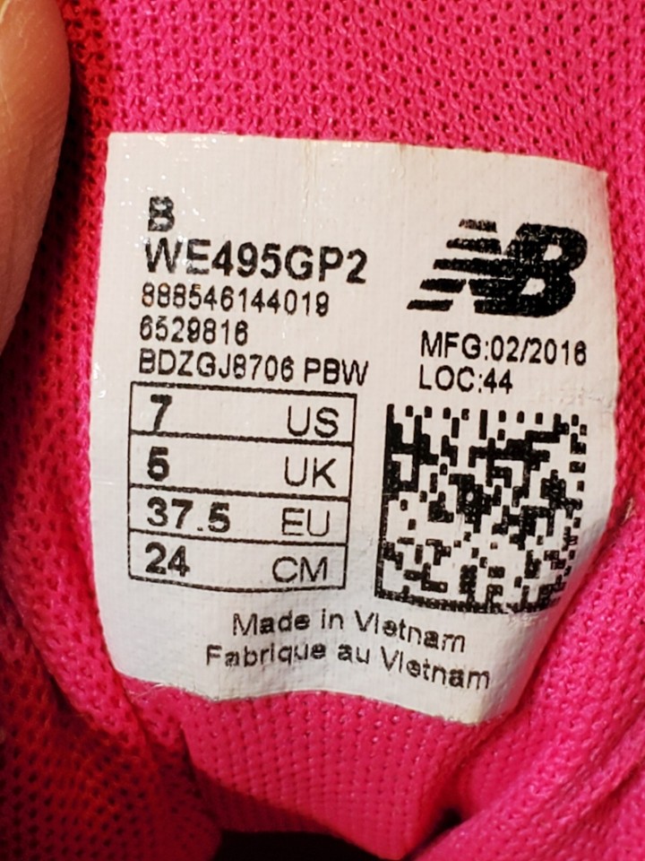 New Balance 495 V2 WE495GP2 Gray Running Athletic Shoes Sneakers Women ...