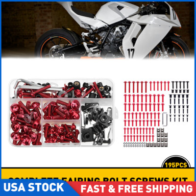 Complete Fairing Bolt Kit Body Screws Fit For Yamaha YZF R6 R1 R6S ...