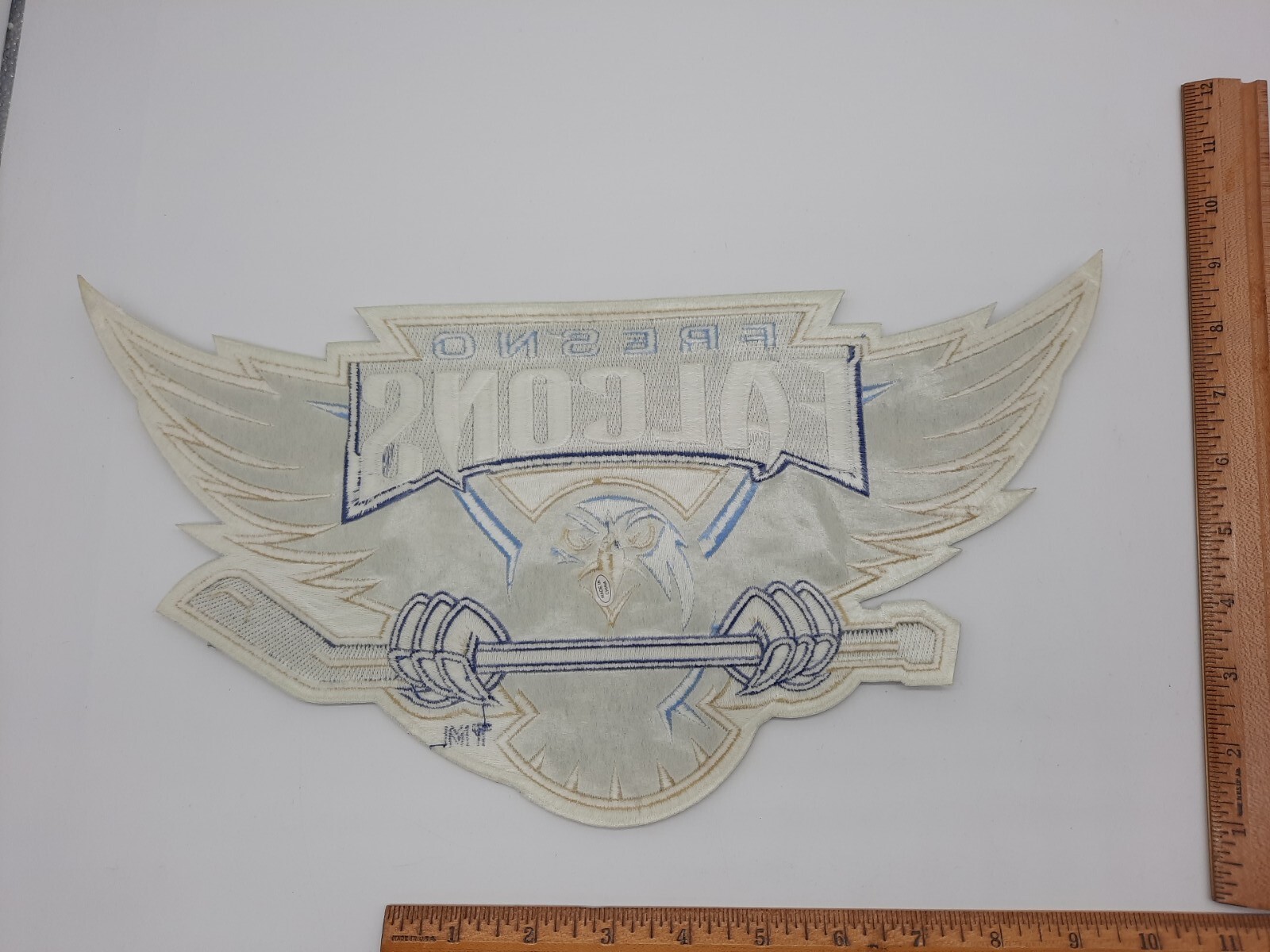 16" Fresno Falcons ECHL WCHL Throwback Hockey Jersey Jacket Patch Crest ...