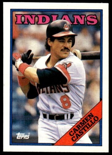 1988 Topps #341 Carmen Castillo Outfield Cleveland Indians FREE ...