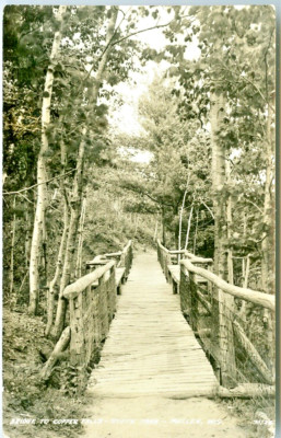 Mellen WI The Bridge to Copper Falls RPPC | eBay