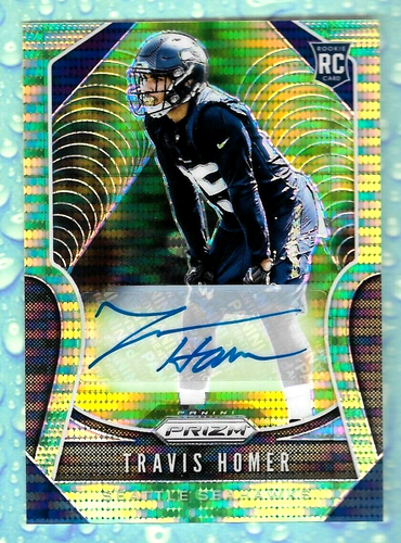 TRAVIS HOMER 2019 PANINI PRIZM GREEN SP AUTOGRAPH AUTO ROOKIE RC #340 ...