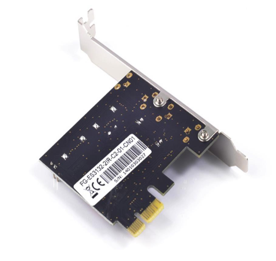 PCIe X1 To 2 Port SATA2.0 3G/bps Raid Controller Card SIL3132 Chipset ...
