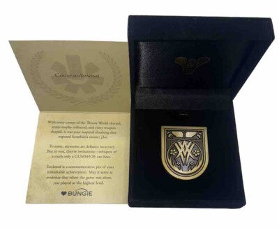 Official Destiny 2 Gumshoe Title Seal Collectible Pin Bungie Rewards ...