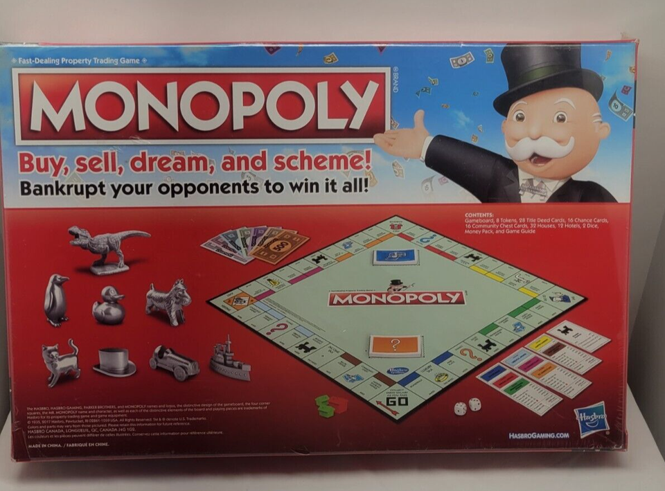 2017 Monopoly Factory Sealed c1009 New Tokens Dinosaur/Duck/Penguin | eBay