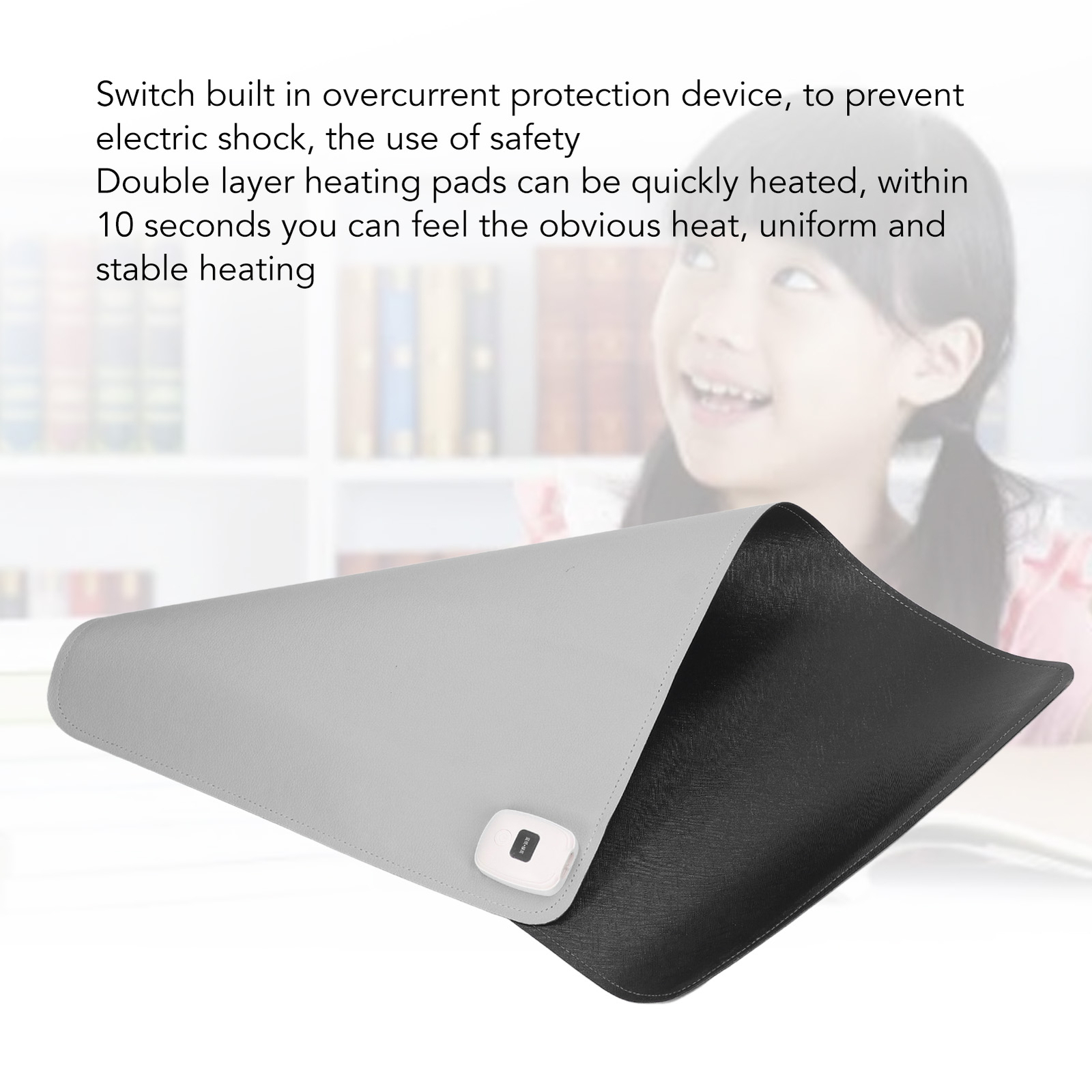 Heated Desk Pad With Timer Waterproof PU Leather 3 Temperature ...