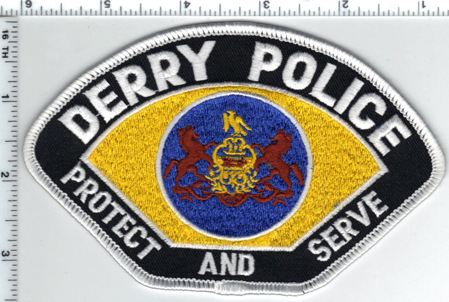 Derry Police (Pennsylvania) Shoulder Patch from 1991 | eBay