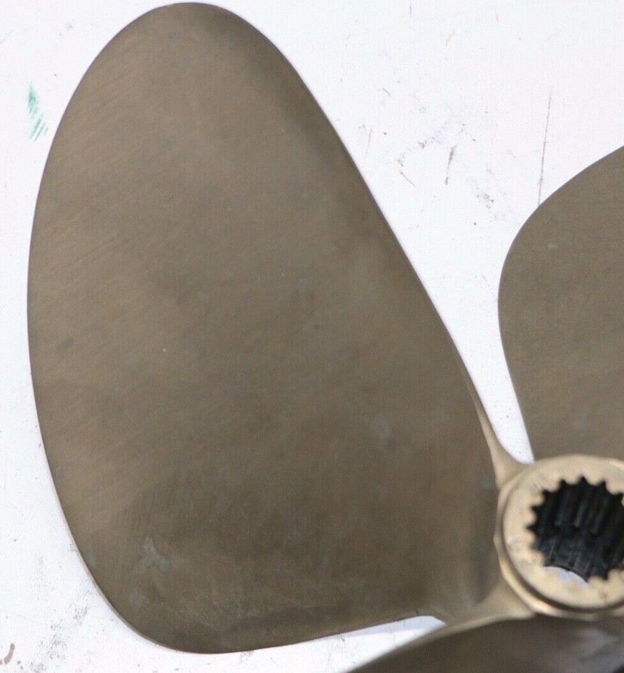 14 X 20 BRONZE 4 Blade LH Propeller 1-1/8" Bore Inboard Wheel Prop Q9 ...