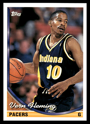1993 Topps Vern Fleming #293 Indiana Pacers NBA Basketball | eBay
