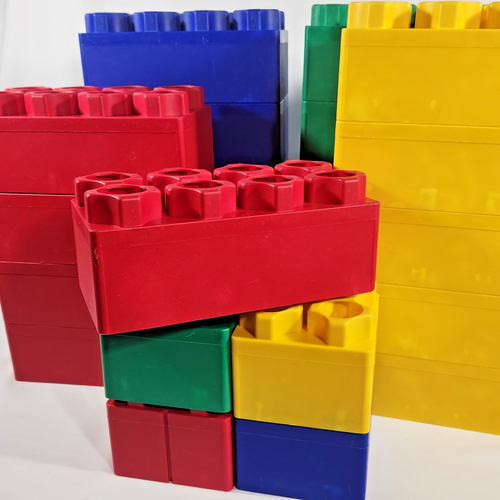 24pc Jumbo Brick Blocks Set - Large Biggo Block Bricks Made in USA | eBay