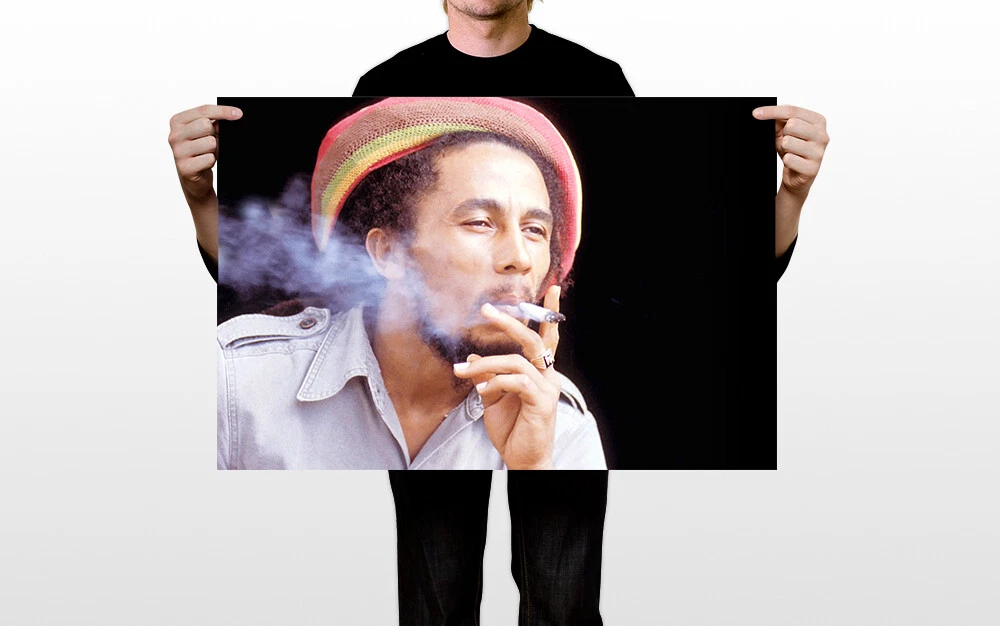 Bob Marley Smoking Weed Posters