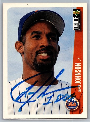 1996 Collector's Choice #625 Lance Johnson Hand Signed Auto | eBay