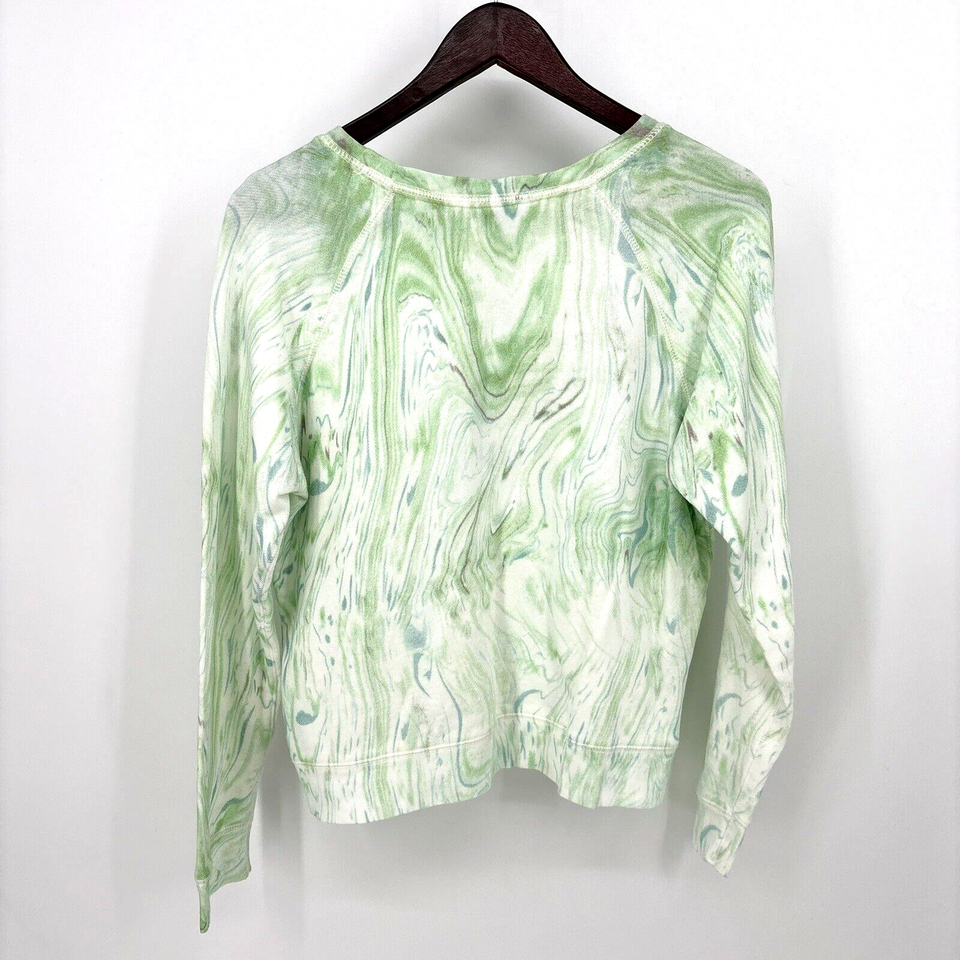 New $148 Rails Medium Green Theo Mint Marble Sweatshirt Tie Dye Pullover NWT | eBay