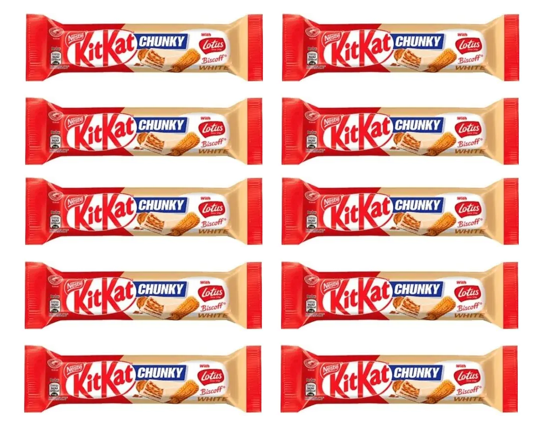 10x42G NESTLE KITKAT KIT KAT - WHITE LOTUS BISCOFF- CRUNCHY BAR ...