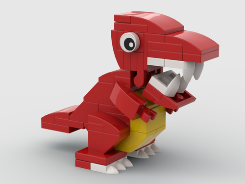 Custom MOC Genuine LEGO T-REX Dinosaur Building Set w Instructions NEW ...