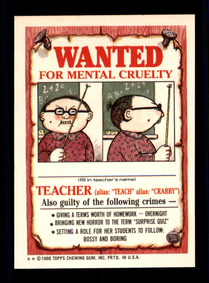 1986 Topps Garbage Pail Kids S3 - #110a Snooty Sam - ** Varaition | eBay