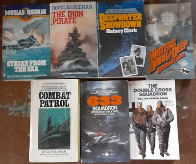 Lot Of 7 Vintage Military Paperback Books - See Description For Titles ...