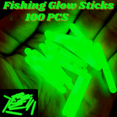 100X GLOW STICKS SEA COARSE CARP FISHING FLOAT LIGHT ROD TIP NIGHT ...