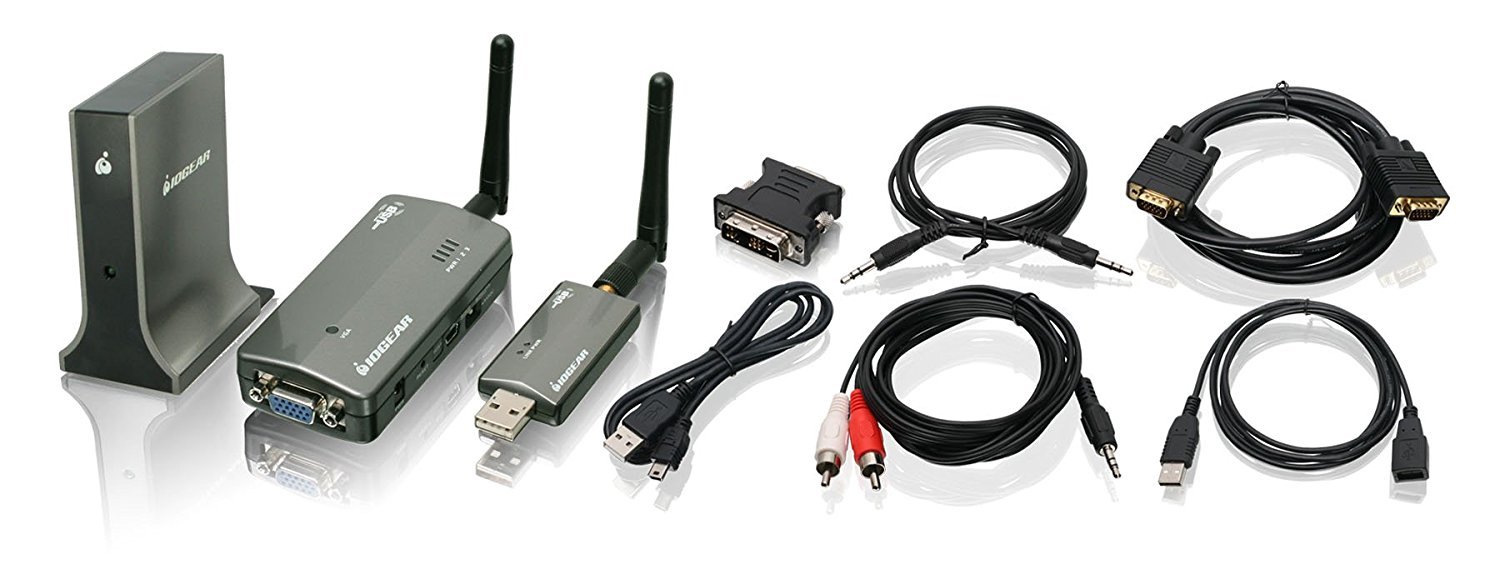 IOGear Wireless USB Audio and Video Kit with Audio, VGA and Wireless ...