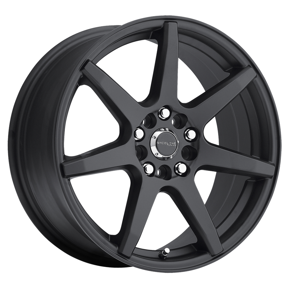 (Set-4) Raceline Evo Black 16X7 5X110/5X115 +40mm wheels rims 16 inch ...