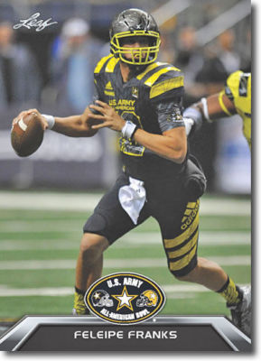 FELEIPE FRANKS 2016 LEAF "1ST EVER PRINTED" U.S. ARMY ALL-AMERICAN ...