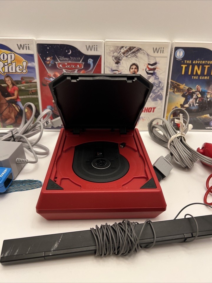 Nintendo Wii Mini Black/Red Video Game Console Complete RVL-201 Tested ...