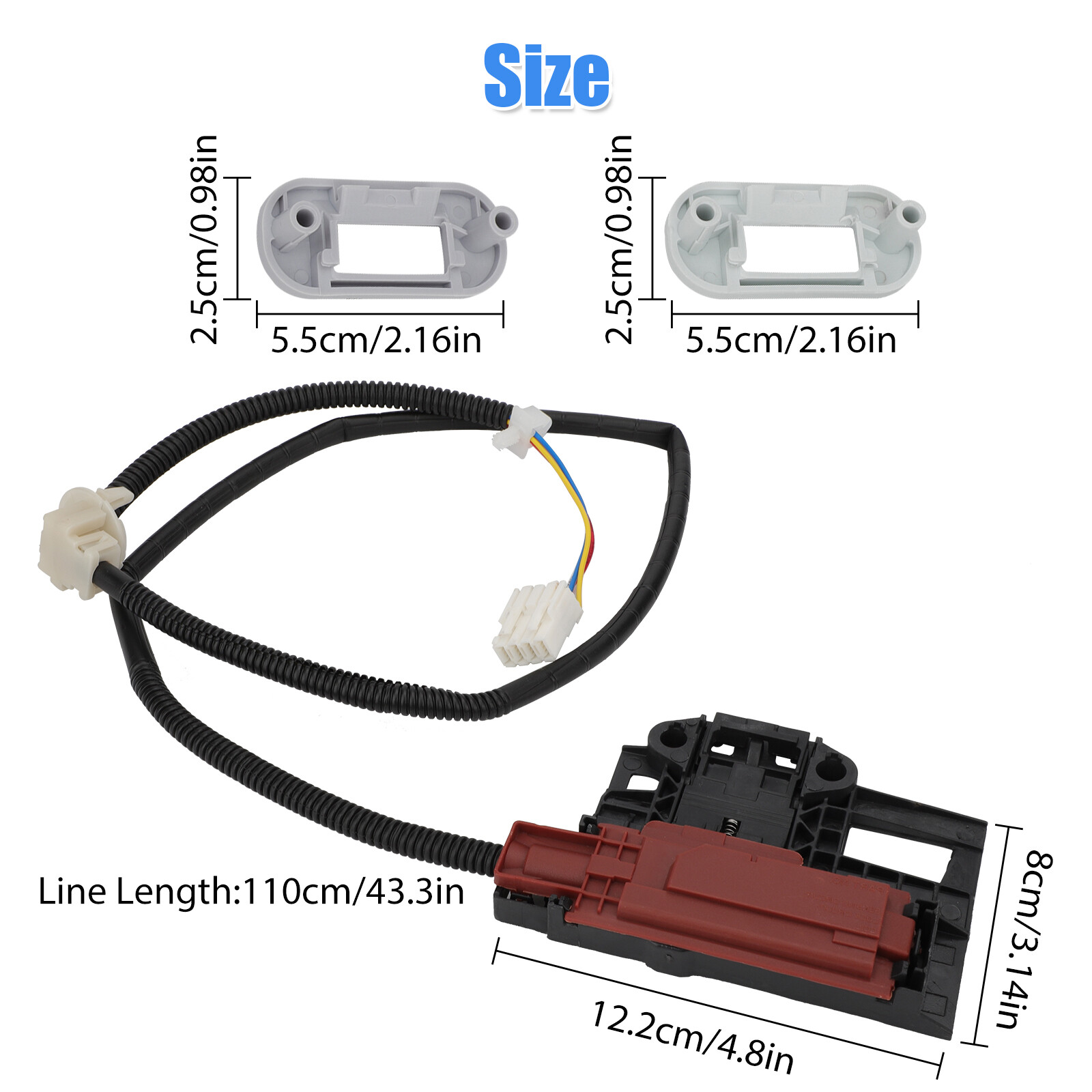 For Whirlpool Kenmore Maytag Washer W10404050 Lid Lock Latch Switch PM ...