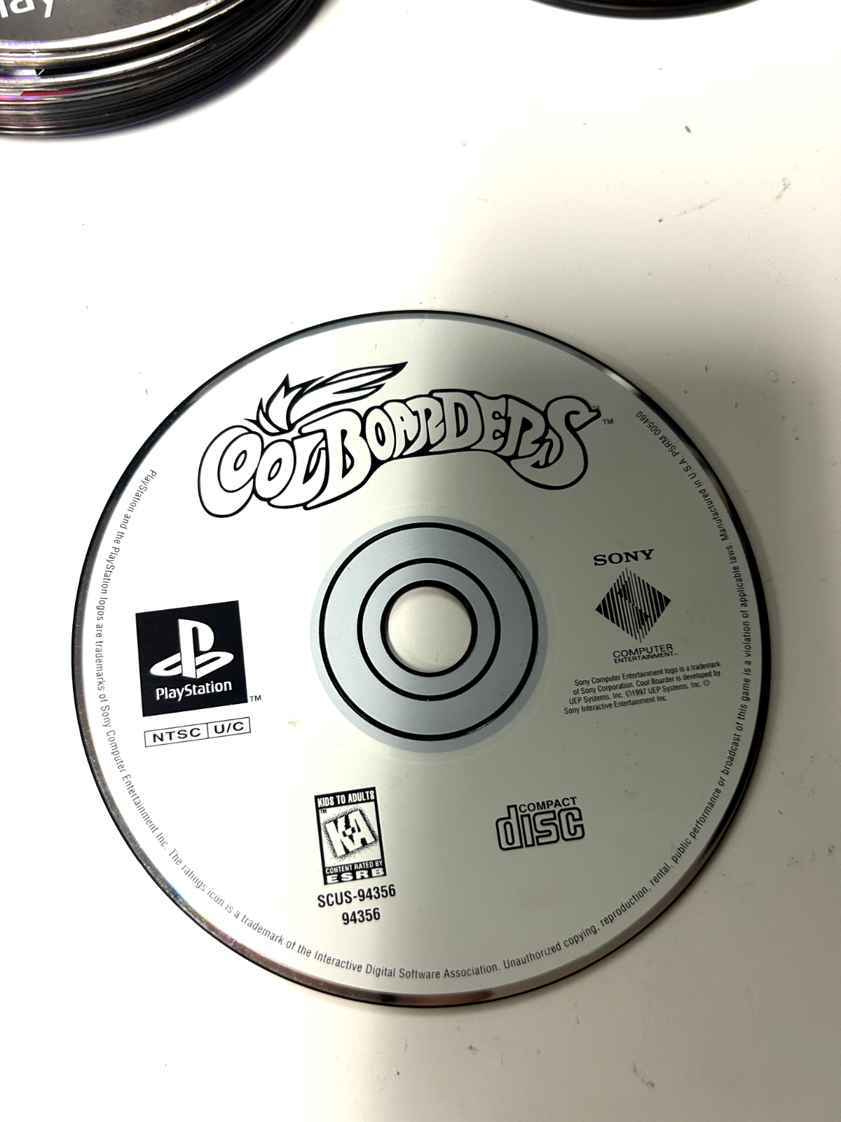 Cool Borders 1 (Sony PlayStation 1 PS1) 989 Studios Video Game DISC ...