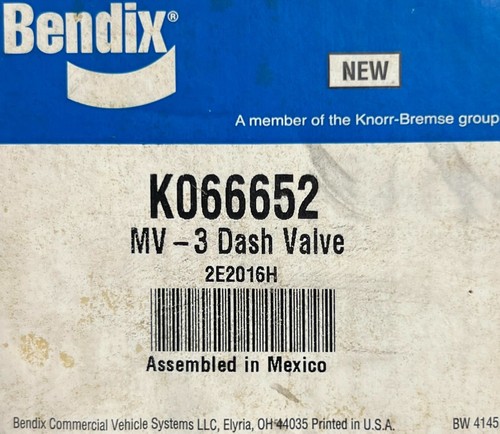 K066652 Genuine Bendix / Paccar MV-3 Dash Valve OEM - New | eBay