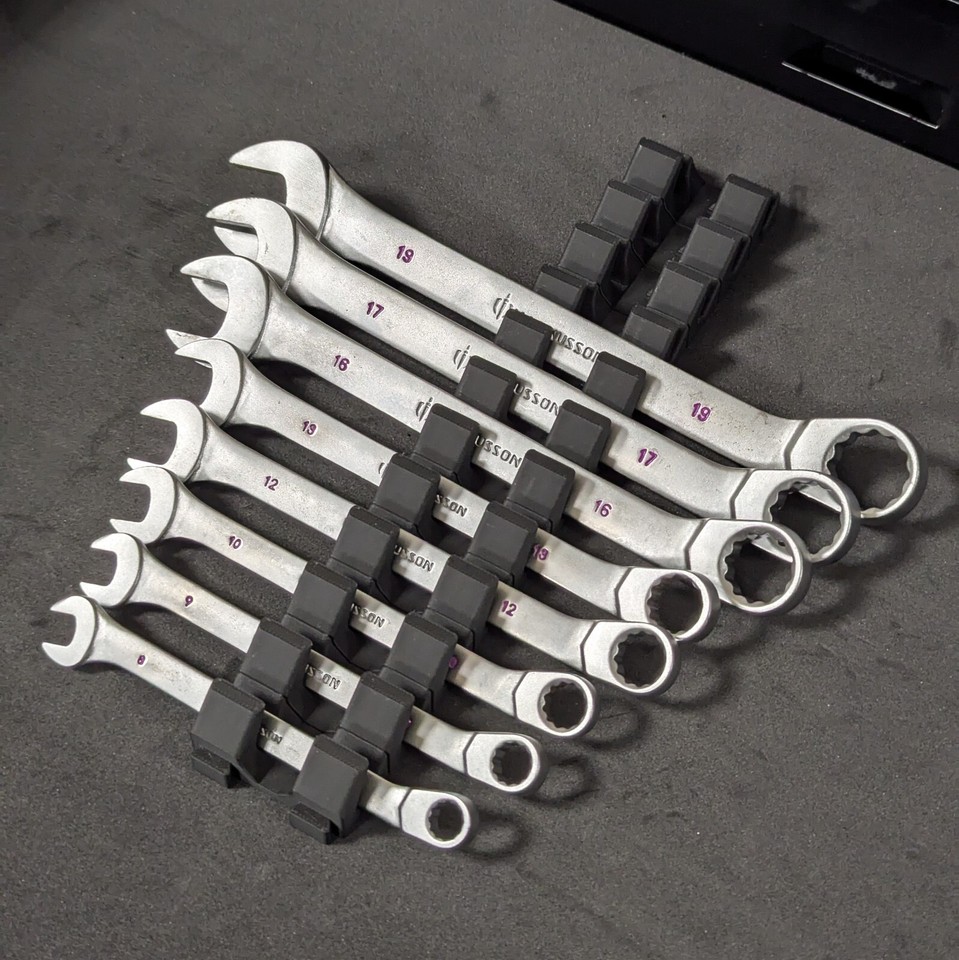 Magnetic Spanner Holder - Wrench Rack Stand - Mechanic Toolbox Drawer ...