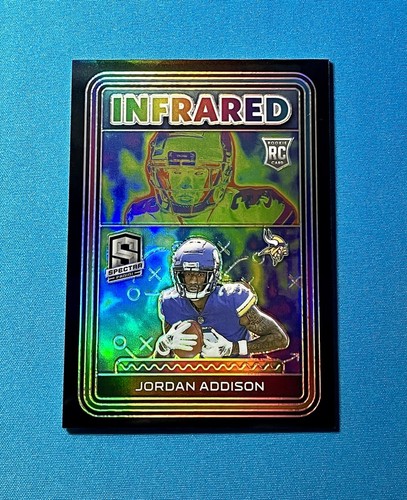 2023 Panini Spectra Jordan Addison Rookie Infrared 51/99 SP Vikings | eBay