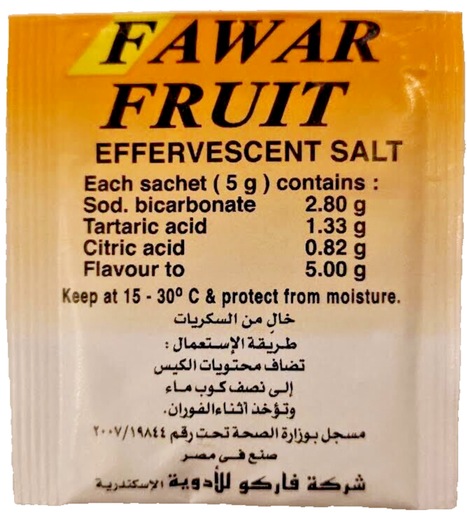 4 × Fawar FRUIT Refreshing Effervescent Natural Remedy for Smoothing ...